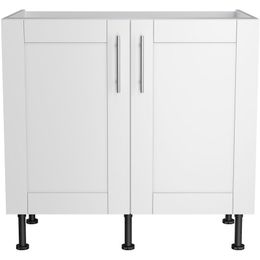 KOCHSTATION Sp&uuml;lenschrank &raquo;KS-Ahus&laquo; Breite 90 cm wei&szlig;