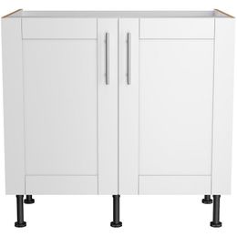 KOCHSTATION Sp&uuml;lenschrank &raquo;KS-Ahus&laquo; Breite 90 cm braun