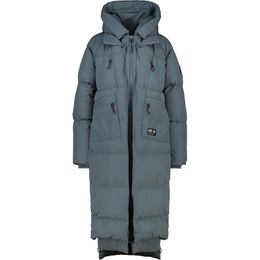 alife and kickin ALIFE & KICKIN Winterjacke »Damen RihannaAK A« mit Kapuze Langer, warmer Wintermantel mit großer Kapuze und Fleece Innenfutter basalt XS XS Super...