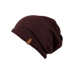 Chillouts Beanie »Leicester Hat« wärmend, aus Merinowolle mit edlem Look & weicher Haptik bordeaux