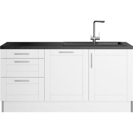 KOCHSTATION K&uuml;che &raquo;KS-Ahus&laquo; 180 cm breit, wahlw.mit E-Ger&auml;ten, Soft Close Funktion, MDF Fronten K&uuml;che: wei&szlig; + Front: wei&szlig; matt + Korpus: wei&szlig; +...