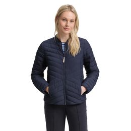 Tom Tailor Damen Tom Tailor Steppjacke ohne Kapuze mit Taschen blau S