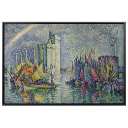 Leinwandbild Kunstdruck Paul Signac - Regenbogen &uuml;ber La Rochelle