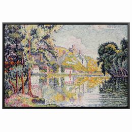 Leinwandbild Kunstdruck Paul Signac - Les Andelys, Le Ch&acirc;teau Gaillard