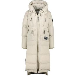 alife and kickin ALIFE & KICKIN Winterjacke &raquo;Damen RihannaAK A&laquo; mit Kapuze Langer, warmer Wintermantel mit gro&szlig;er Kapuze und Fleece Innenfutter pumice S S Super...