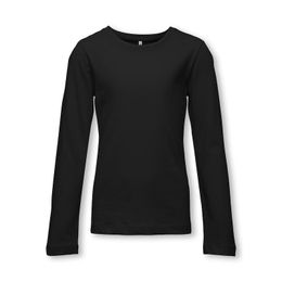Kids Only M&auml;dchen KIDS Only Langarmshirt &raquo;KOGNEW Only L/S TEE JRS NOOS&laquo; in Basic-Form schwarz 122/128