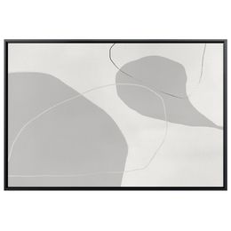 Leinwandbild Steinformen und Linien