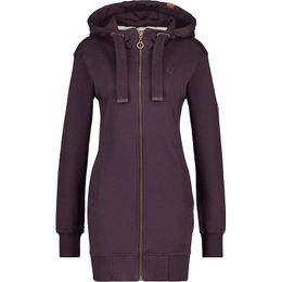 ALIFE & KICKIN Kapuzensweatjacke »Damen JasinaAK A« aubergine M M Entspannung pur - die Damensweatjacke JasinaAK A von alife and kickin mit 2...