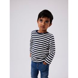 name it Langarmshirt »NMMSALMO NREG LS TOP NOOS« im tollen Ringel-Look Dark Sapphire 122 (128) 122 (128) Gestreiftes Design: modisch und vielseitig...