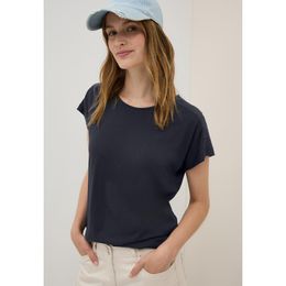 Cecil T-Shirt in Ausbrenner-Optik urban dark blue XS (36) XS (36) Sommershirt für Damen von Cecil