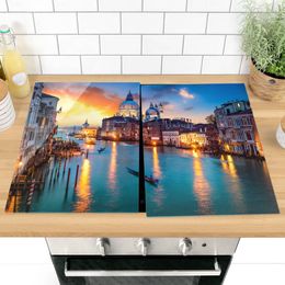 Bilderwelten Herdabdeckplatte Sunset in Venice