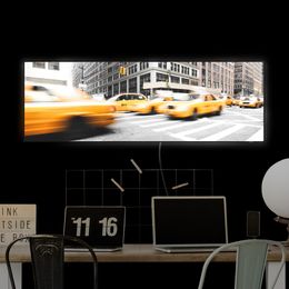 Bilderwelten LED-Wechselbild Rasantes New York