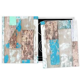Bilderwelten 2-teilige Herdabdeckplatte Glas Maritime Planks