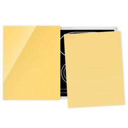 Bilderwelten 2-teilige Herdabdeckplatte Glas Honig