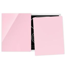 Bilderwelten 2-teilige Herdabdeckplatte Glas Ros&eacute;