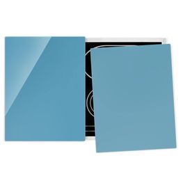 Bilderwelten 2-teilige Herdabdeckplatte Glas Meerblau
