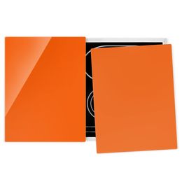 Bilderwelten Herdabdeckplatte Glas 2-teilig Unifarben Ceranfeldschutz einzigartig - Mohn - Deko K&uuml;che