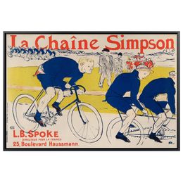 Leinwandbild Vintageplakat - La Cha&icirc;ne Simpson