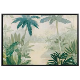 Leinwandbild Aquarell Dschungel