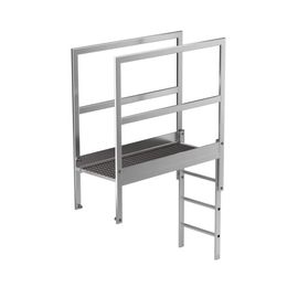 Munk Attika-&Uuml;berstieg Alu-blank - Sonderl&auml;nge: 1400 mm