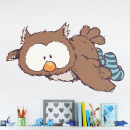 Bilderwelten Wandtattoo Tiere modern selbstklebend Wandaufkleber - NICI - Oscar Owl - fliegt - Wandsticker Kinderzimmer Baby M&auml;dchen Jungen