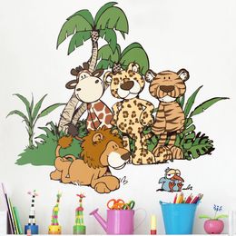 Bilderwelten Wandtattoo Tiere Illustration Aquarell Wandaufkleber - NICI - Wild Friends - Wilde Tiere - Wandsticker Kinderzimmer Baby M&auml;dchen Jungen