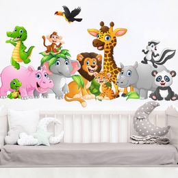 Bilderwelten Wandtattoo Tiere modern selbstklebend Wandaufkleber - Tiere des Dschungels - Wandsticker Kinderzimmer Baby M&auml;dchen Jungen