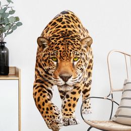 Bilderwelten Wandtattoo Tiere modern selbstklebend Wandaufkleber - Creeping Jaguar - africa Wohnzimmer Schlafzimmer
