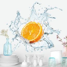 Bilderwelten Wandtattoo Kulinarisch Motiv selbstklebend Wandaufkleber - Frische Orange - Obst K&uuml;che