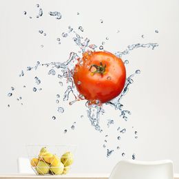 Bilderwelten Wandtattoo Kulinarisch Motiv selbstklebend Wandaufkleber - Frische Tomate - Wandsticker K&uuml;che