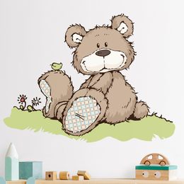 Bilderwelten Wandtattoo Tiere modern selbstklebend Wandaufkleber - NICI - Classic Bear - l&auml;chelnd - B&auml;r Kinderzimmer Baby M&auml;dchen Jungen