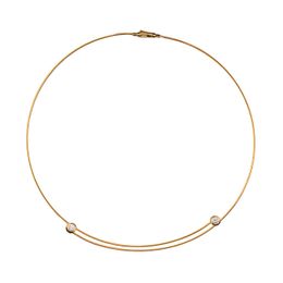Kabelcollier oder -Ring mit Brillanten, Collier, Damen