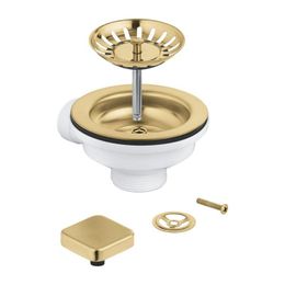 Grohe Universal Ablaufgarnitur mit Excenter f&uuml;r 1 Becken, 40400GN0,