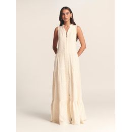 St MRLO Kleid 'AMARA MAXI DRESS' Damen Gr&ouml;&szlig;e 40 creme Winterkleid