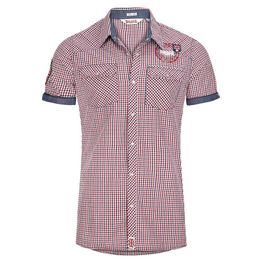 Lonsdale Button Up Shirt 'Reigate' male Red size XXXL