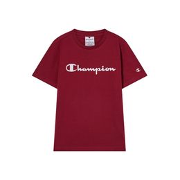 Champion Authentic Athletic Apparel T-Shirt Jungen Gr&ouml;&szlig;e 116 weinrot / wei&szlig;