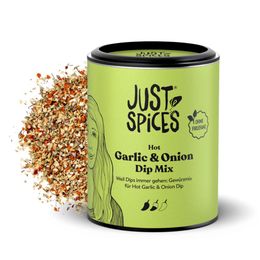 Just Spices Hot Garlic & Onion Dip Mix - Gewürzmischungen | 100% natürliche Zutaten | Gewürzsets | Geschenkideen