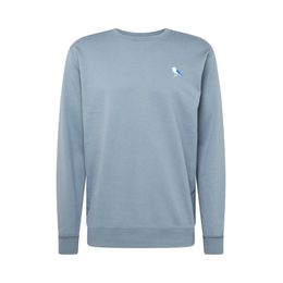 Cleptomanicx Sweatshirt 'Embro Gull' Herren Gr&ouml;&szlig;e L azur / taubenblau / wei&szlig;