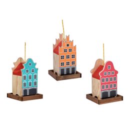Dobar Deko-Vogelhaus »Münster«, 19 x 19 x 30 cm, aus Holz