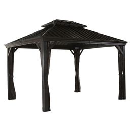 SOJAG Canada Pavillon »Messina«, aus Aluminium, Stahldach mit Lüftung, inkl. Fliegengitter