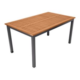 Livarno Home Gartentisch »Valencia«, mit verstellbaren Beinen, braun/schwarz