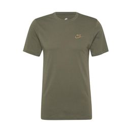 Nike Sportswear T-Shirt 'CLUB' Herren Größe XXL goldgelb / oliv