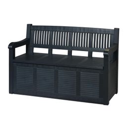 Livarno Home Gartenbank, B 130 x T 60 x H 85 cm, anthrazit