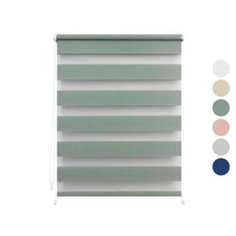 LICHTBLICK Duo-Rollo Klemmfix, ohne Bohren, verspannt, blickdicht, ab 45 x 150 cm