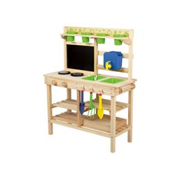 Playtive Outdoorküche, stabile Konstruktion aus Echtholz