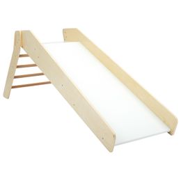 Playtive Kinder-Holzrutsche, mit Handlauf