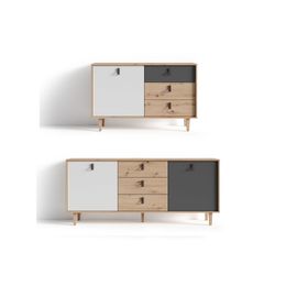 ByLiving Kommode »Bill«, Artisan Eichen-Optik