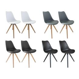 ByLiving Stuhl »Kira« 2er Set, in modernem, skandinavischem Stil
