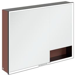 Villeroy & Boch Villeroy & Boch Aufputz-Spiegelschrank My View+ B48110 1000x750x168mm m. Bel. Wine Red B48110AH