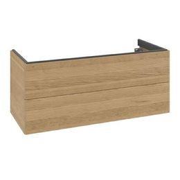 Villeroy & Boch Villeroy & Boch Waschtischunterschrank Antao 1188x504x493mm 2 Ausz. WT li Front m. Struktur Honey Oa K06100HN
